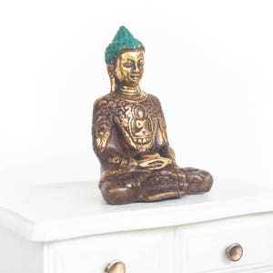 Meditating Buddha Statue, Small Buddha Statue, Zen Buddha Decor, Solid ...