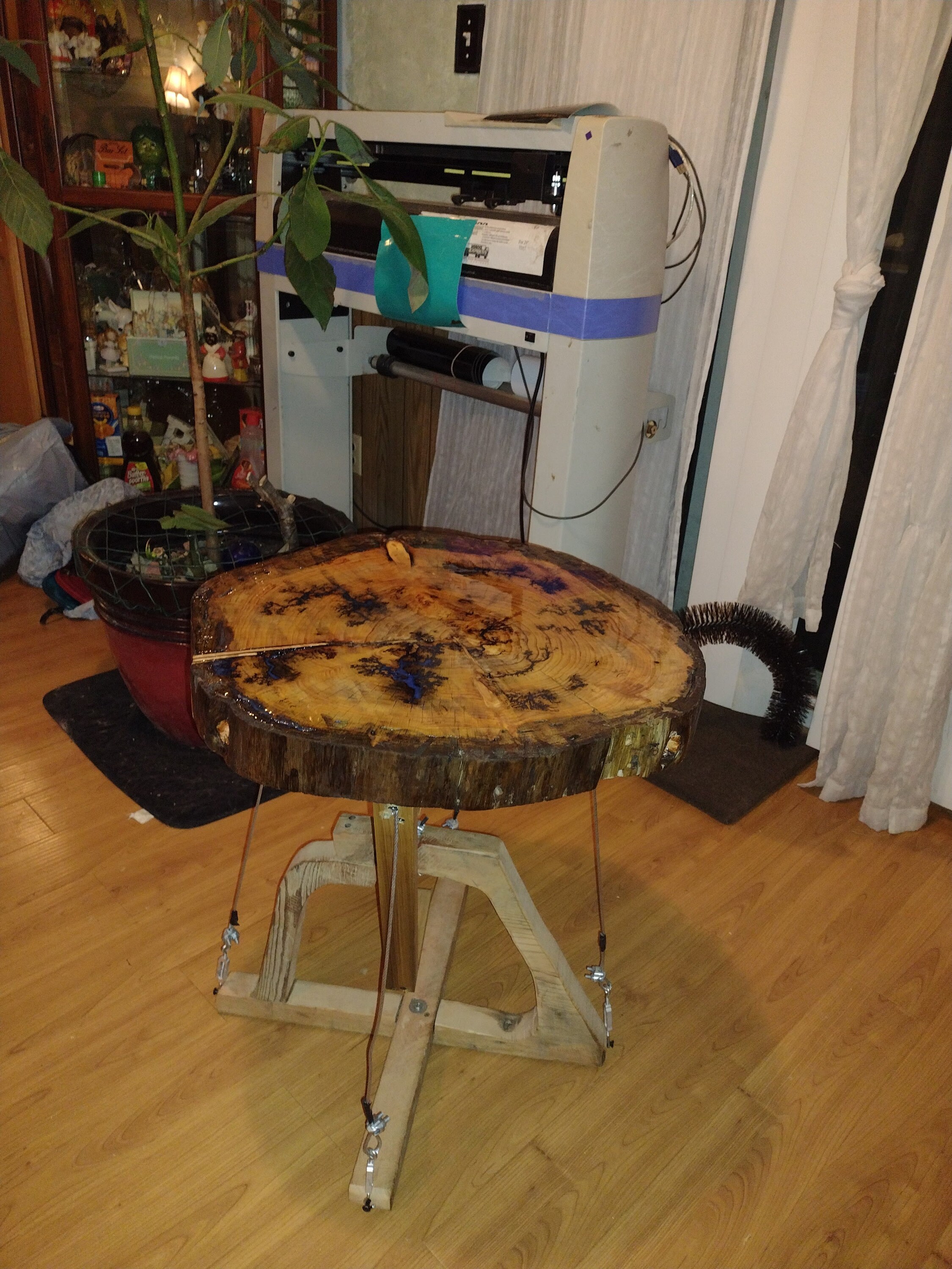 Live Edge Floating End Table - Etsy