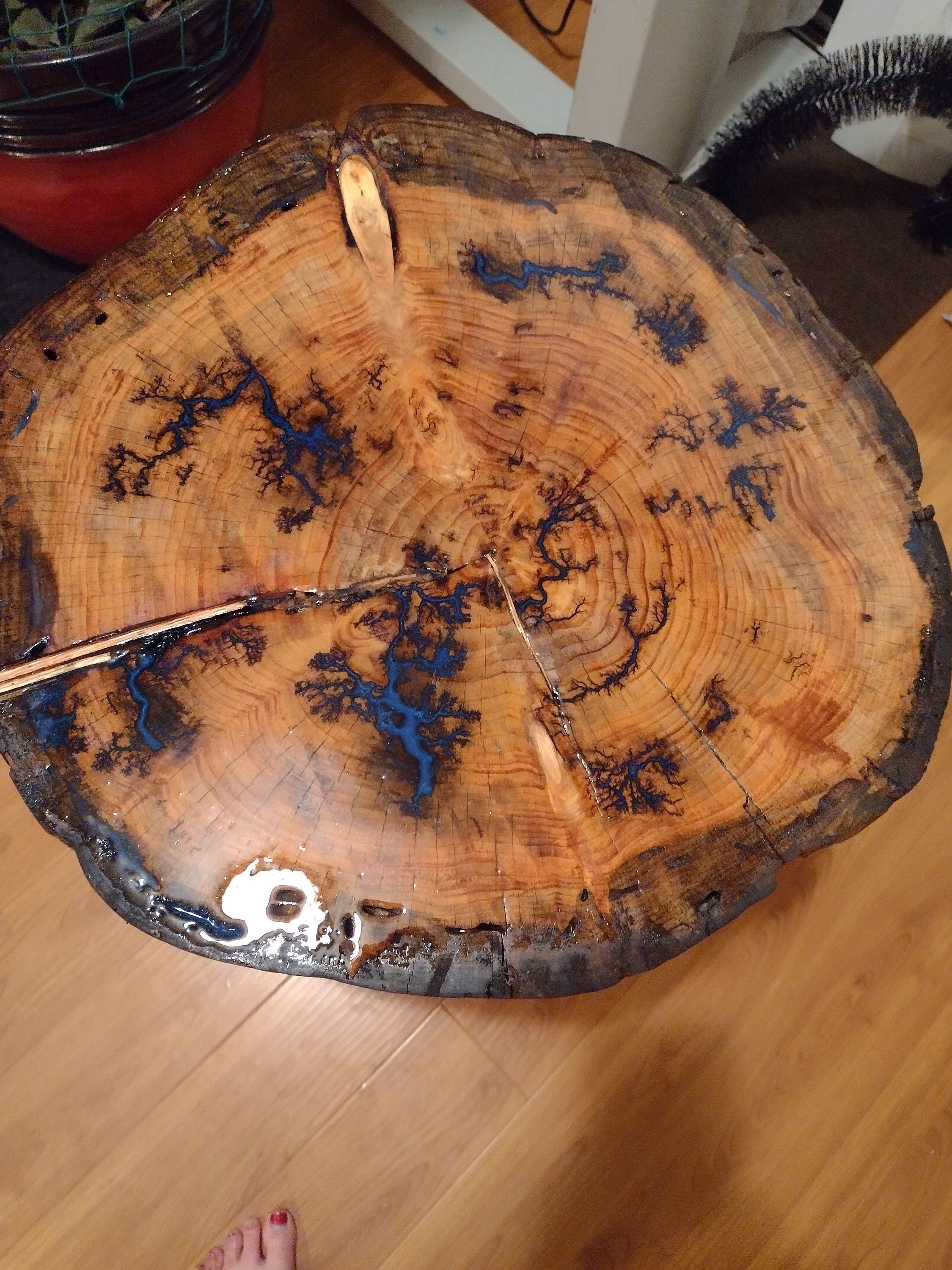 Live Edge Floating End Table - Etsy