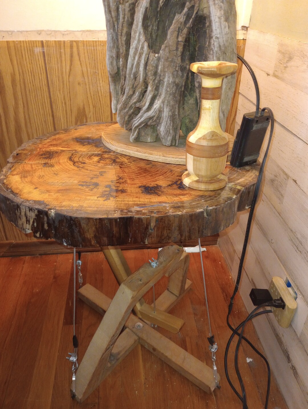 Live Edge Floating End Table - Etsy