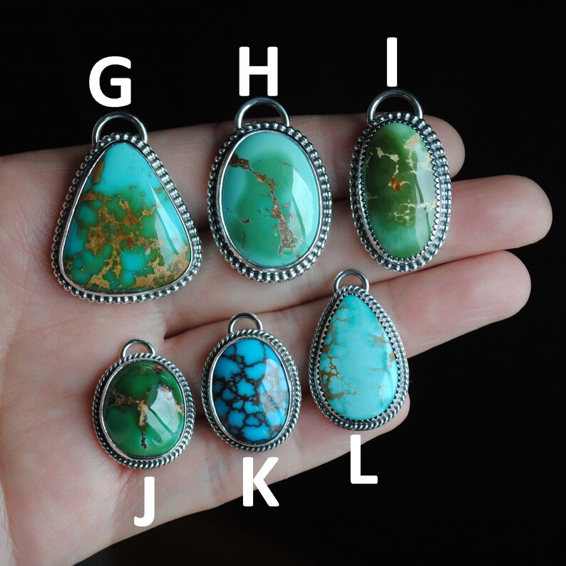 Turquoise Necklace Silver Turquoise Necklace Turquoise | Etsy