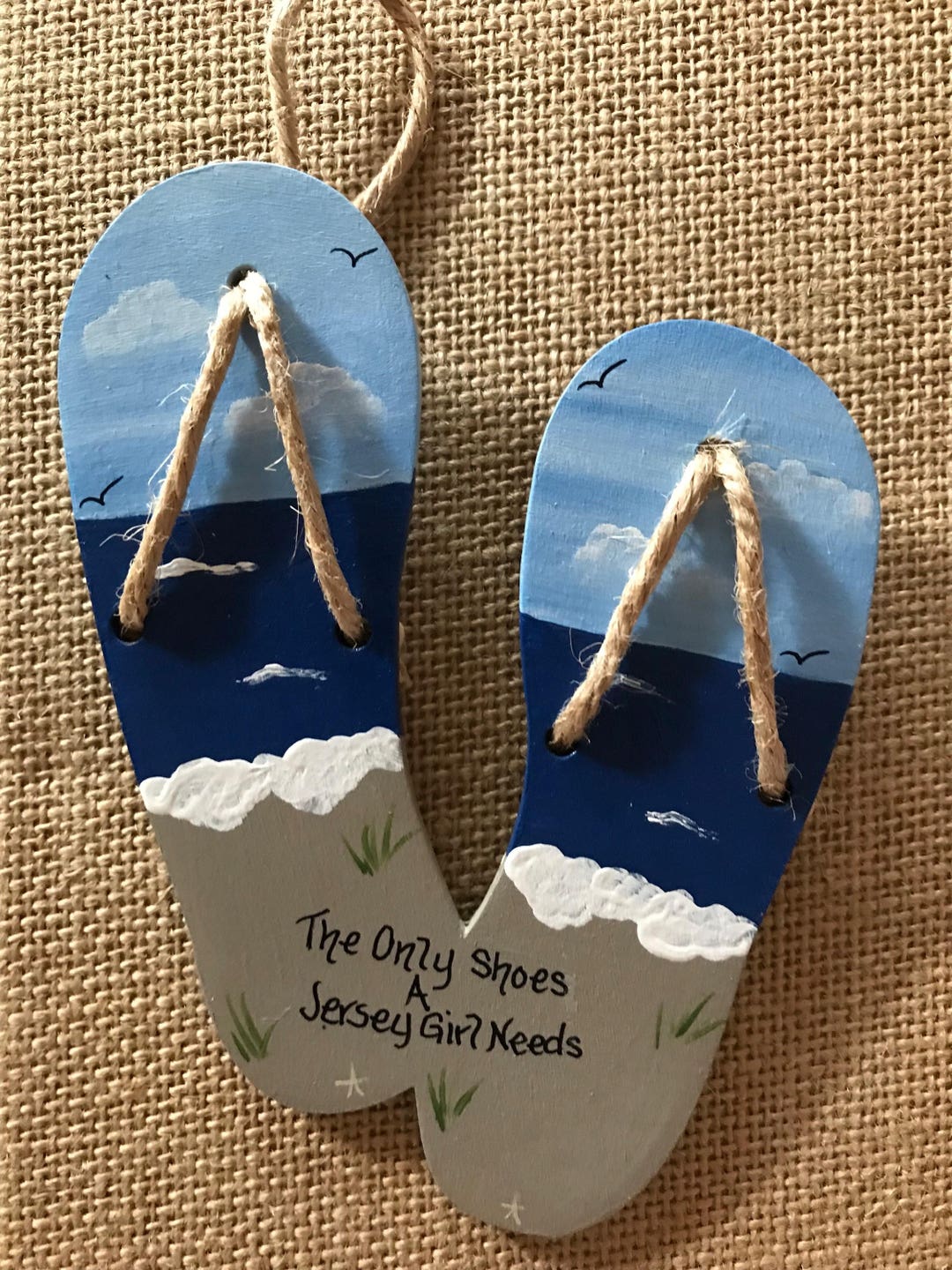 The © Creative Moments Shore Line Design ® Flip Flops "only Shoes ...