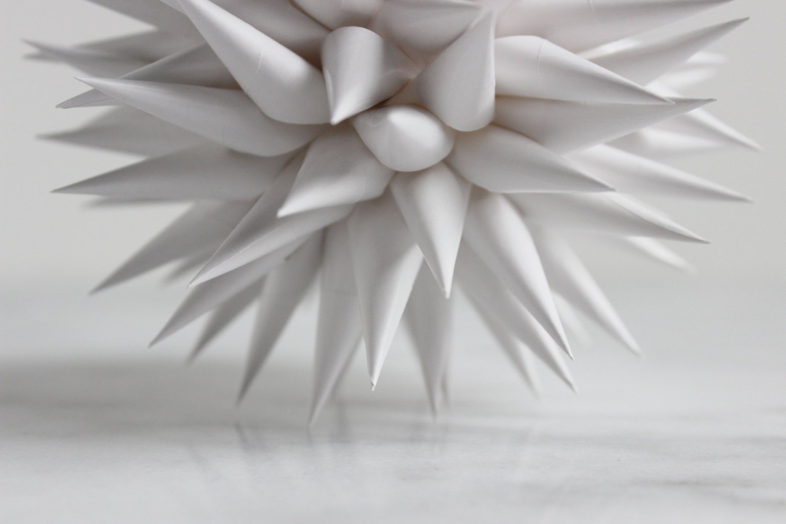 Polish Star Ornament White Modern Christmas Jezyk Paper Star | Etsy