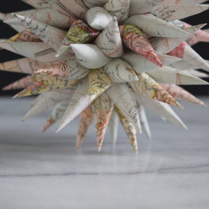 World Map Polish Star Christmas Ornament | Globe Ornament | Travel ...