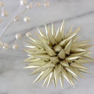 Polish Star Christmas Ornament Metallic Gold Jezyk Paper Star Folk Art ...