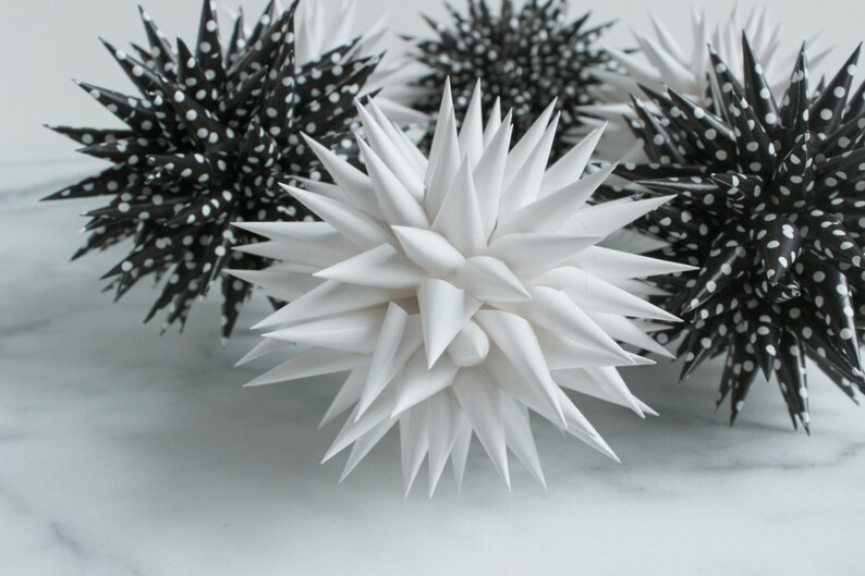 Polish Star Ornament White Modern Christmas Jezyk Paper Star | Etsy