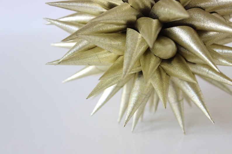 Polish Star Christmas Ornament Metallic Gold Jezyk Paper - Etsy