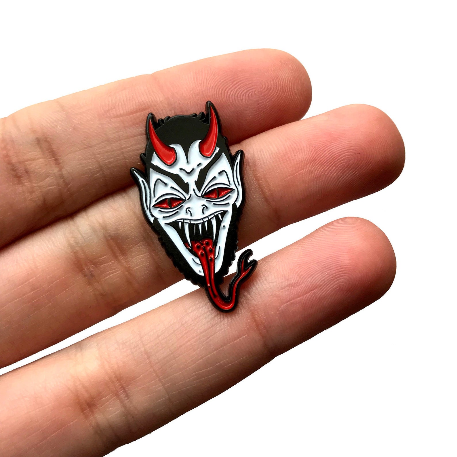 SATAN - Enamel Pin - Etsy