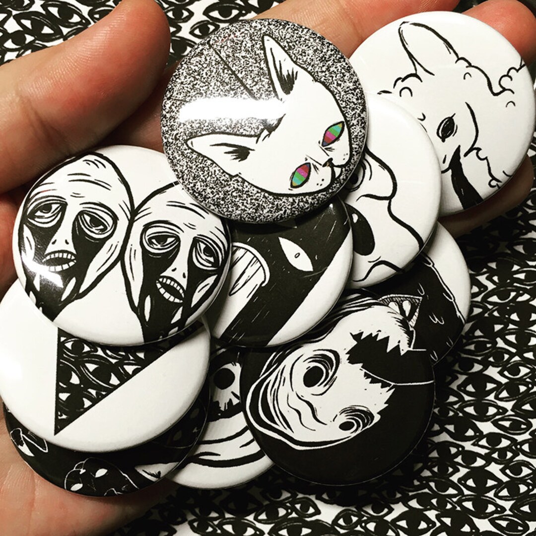 PINBACK BUTTONS - Random Pin Set - Etsy
