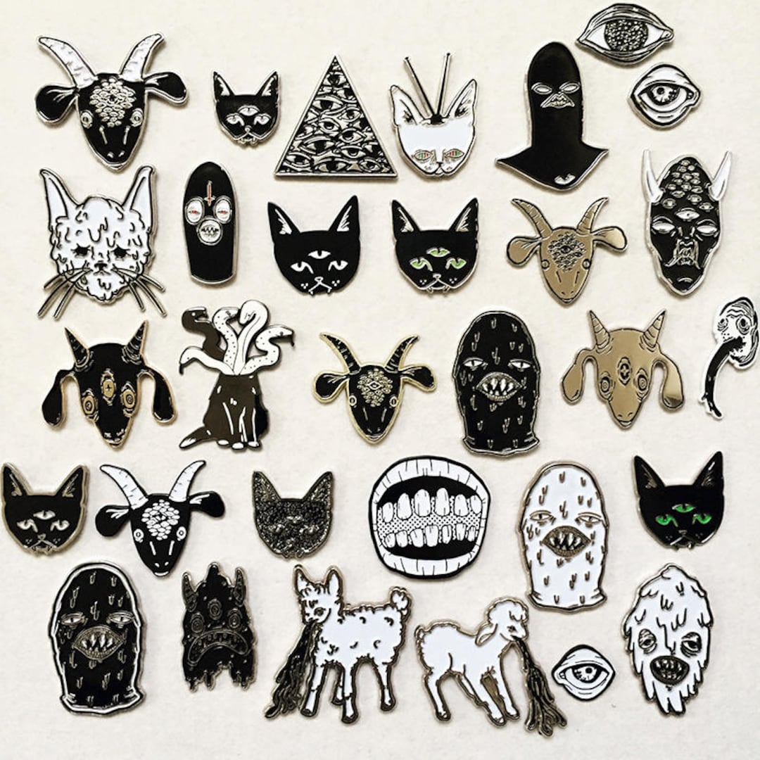 3 RANDOM FLAWED PINS - Enamel Lapel Pins - Etsy