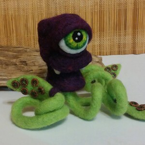 Monster Toy Needle Felted Wool Monster Handmade Monster - Etsy