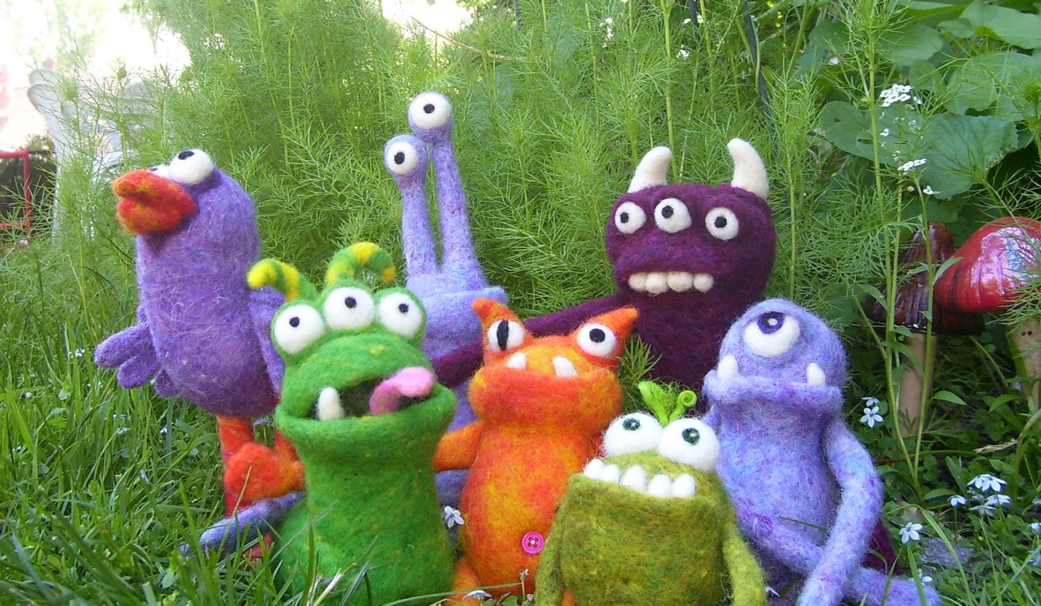 Felt Monster Handmade Needle Felt Monster Pet Soft - Etsy Canada