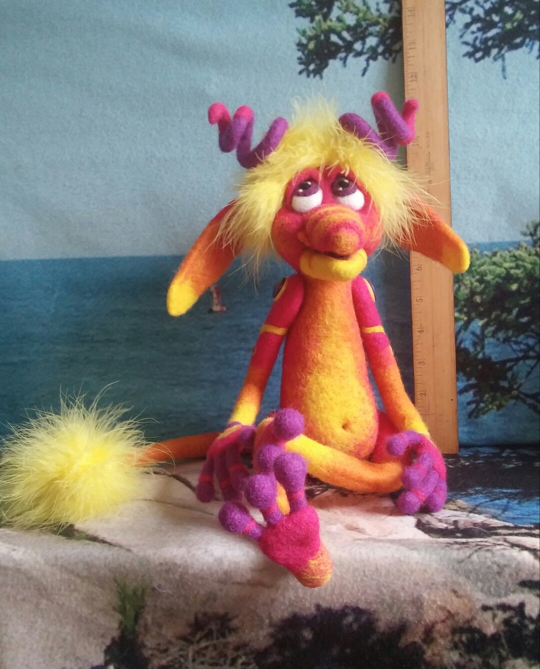 Goblin, Needle Felt Goblin, Cute Goblin, Soft Sculpture, Art Doll ...