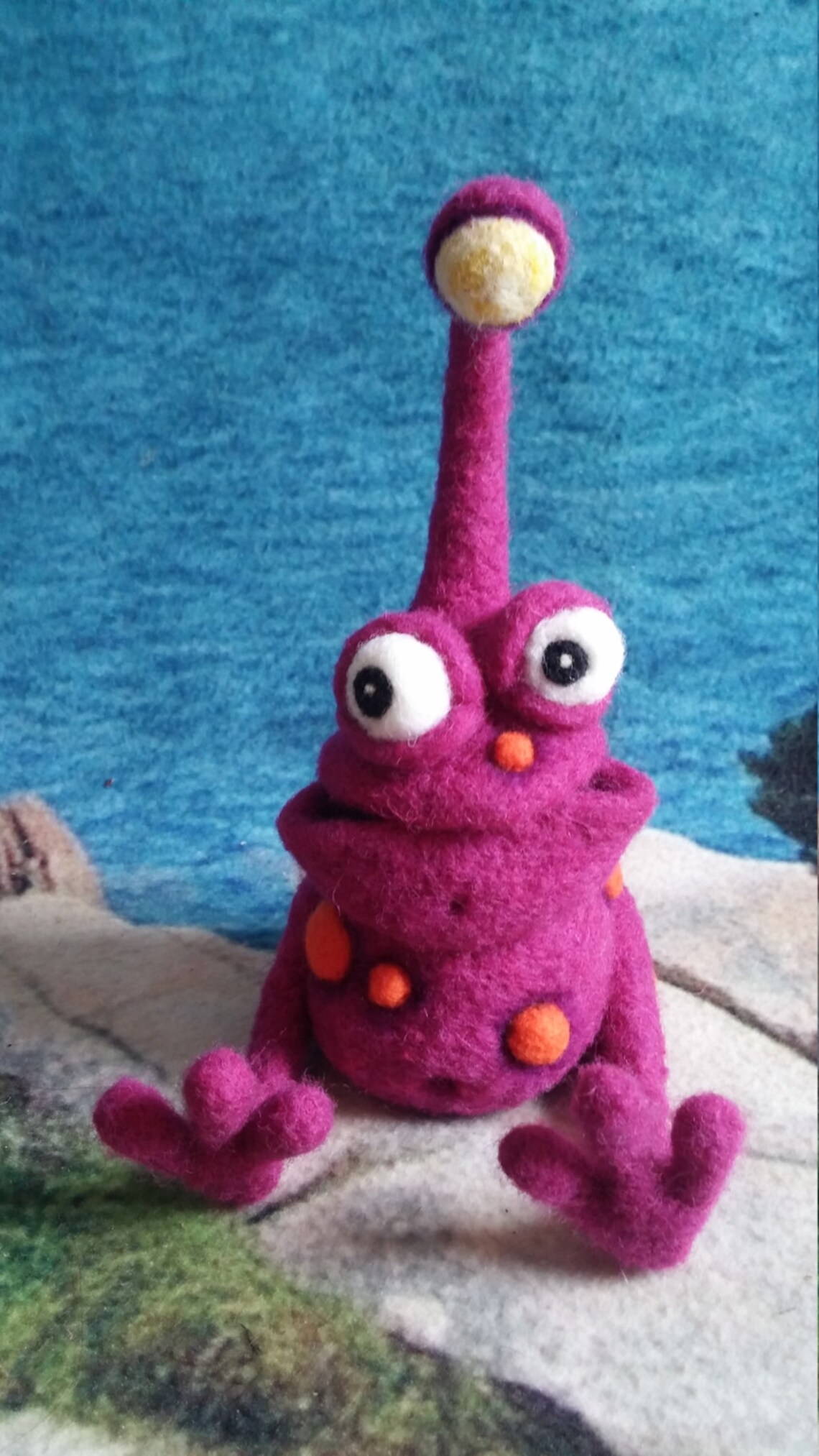 Felt Monster Handmade Needle Felt Monster Pet Soft - Etsy Canada