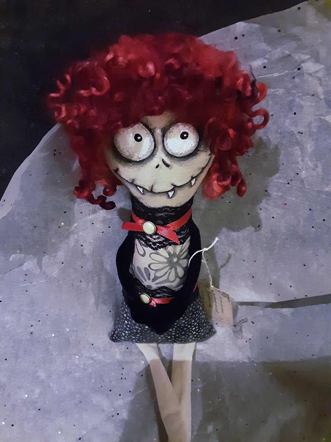 Goth Doll, Voodoo Doll, Monster Doll, Handmade OOAK Doll, Ugly Doll ...