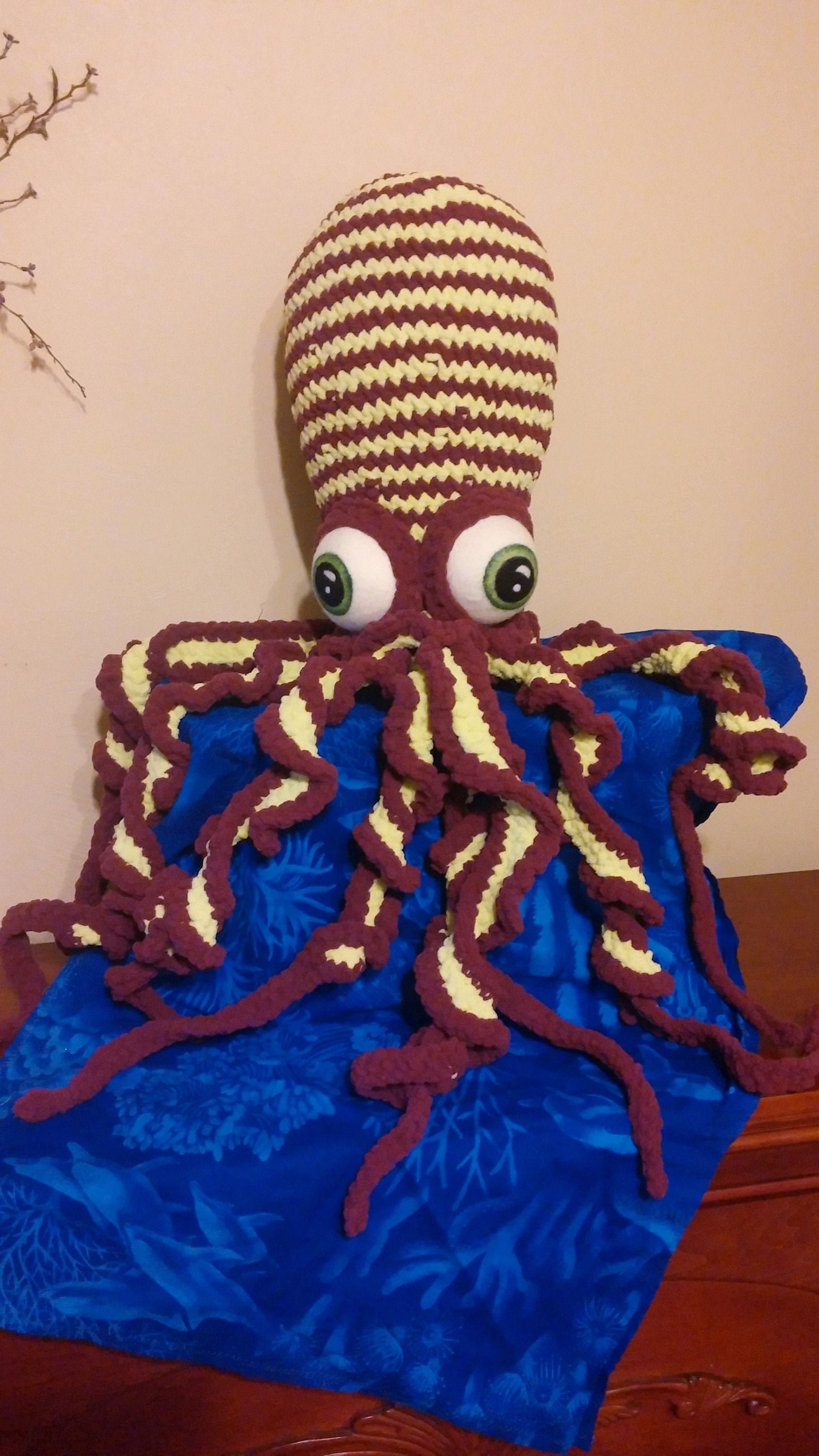 Giant Octopus Octopus Toy Large Plush Octopus Nautical - Etsy