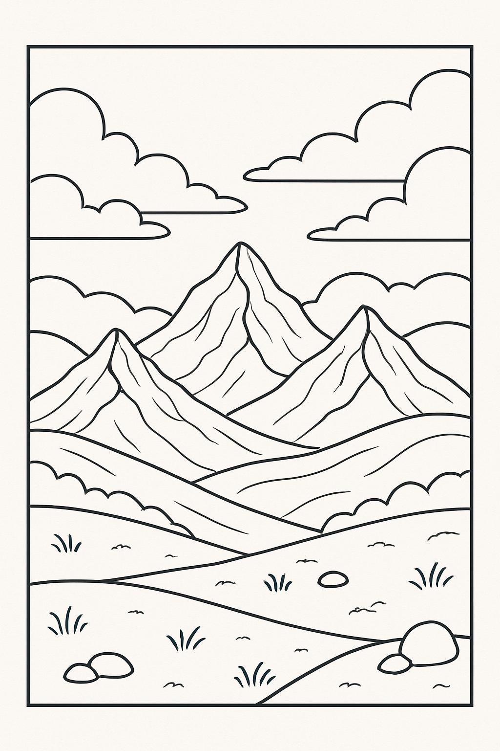 Three Printable Nature Coloring Pages - Etsy