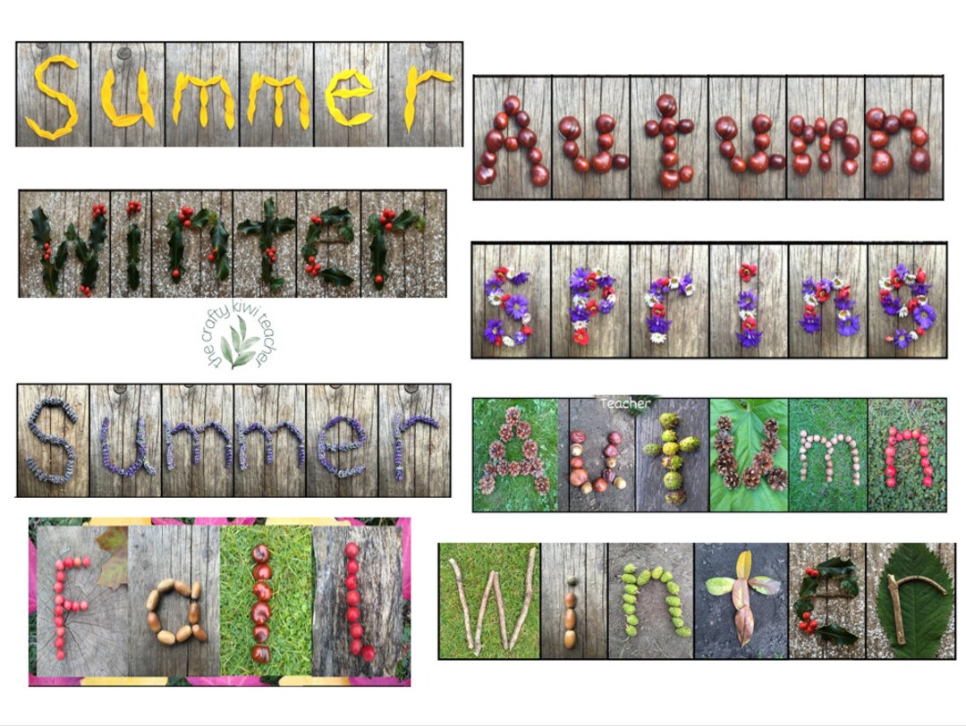 Seasons Signs by @the_crafty_kiwi_teacher - Etsy