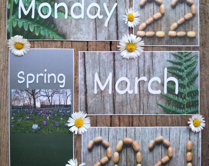 Nature Calendar Set Includes Editable Calendar - Etsy