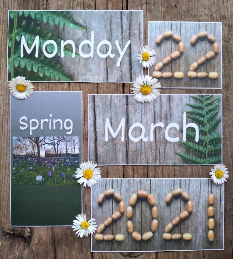 Nature Calendar Set Includes Editable Calendar - Etsy