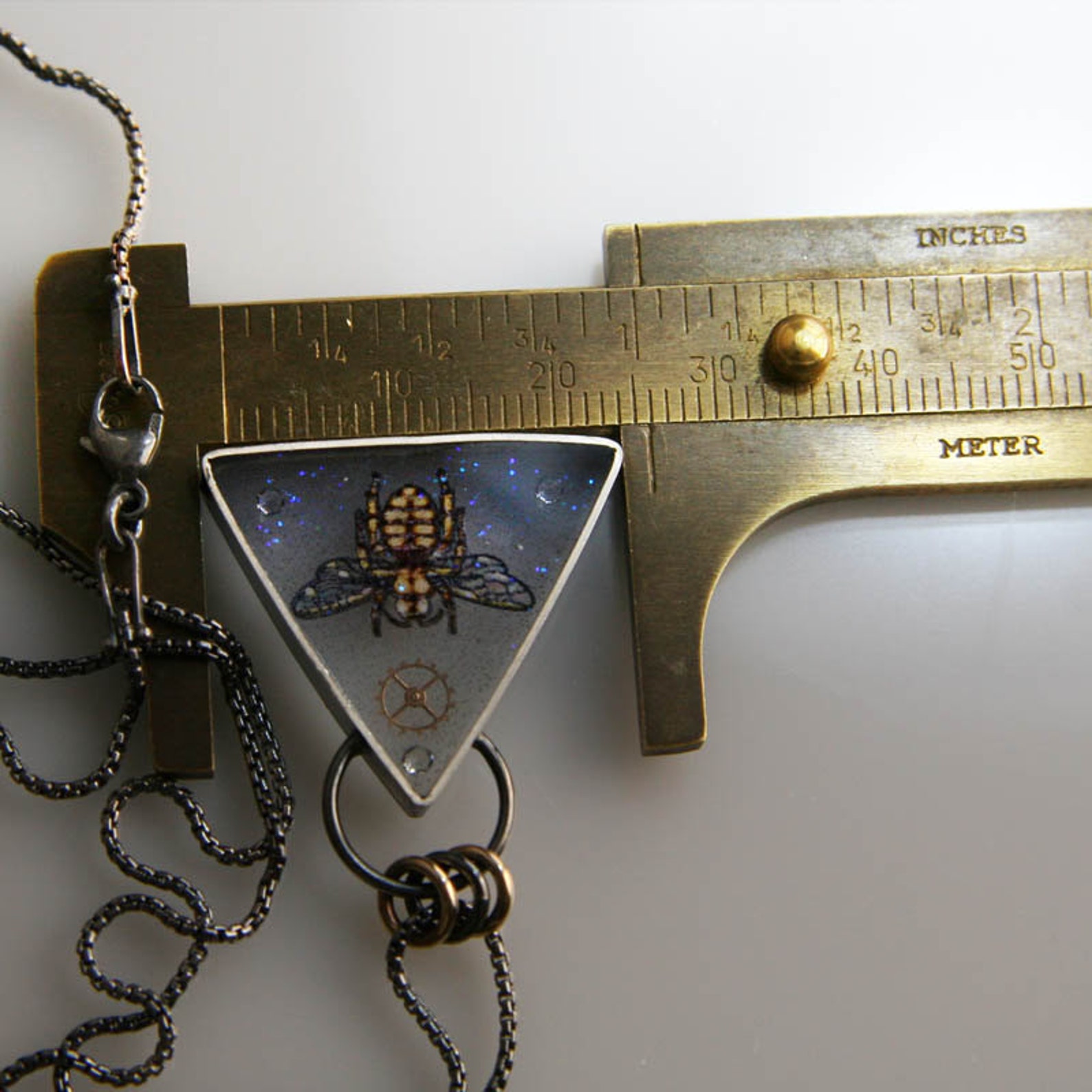 Steampunk Bee Necklace Clockwork Bee Pliqué a Jour Honey Bee - Etsy