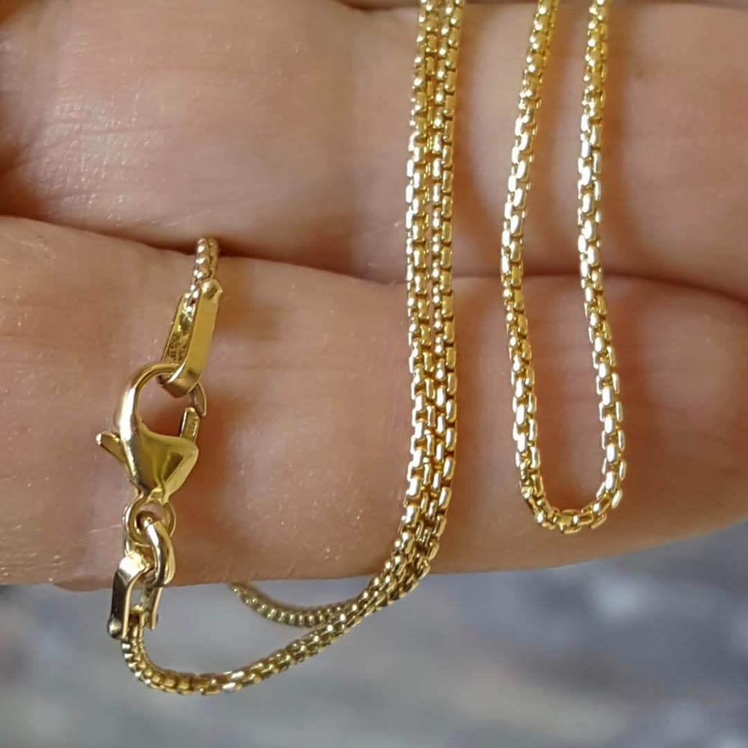 Gold Filled 14/20 Rounded Box Chain 1.2mm - Etsy