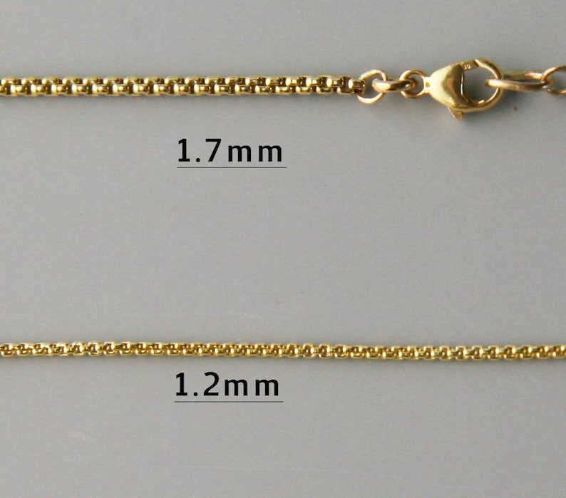 Gold Filled 14/20 Rounded Box Chain 1.2mm - Etsy