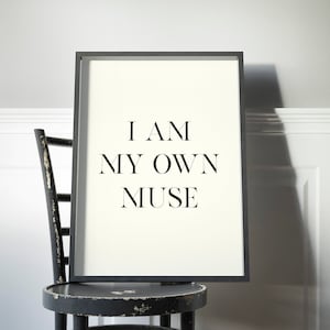 Tom Ford Quote, I Am My Own Muse, Elegant Typography, Minimalist ...