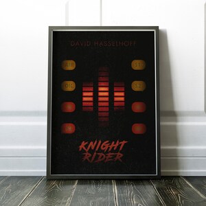 Knight Rider, David Hasselhoff, Minimalist Movie Poster, Supercar, El ...