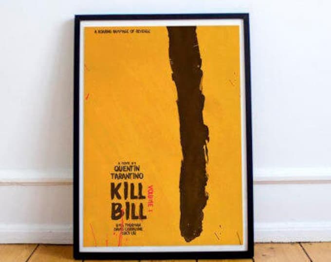 Kill Bill, Quentin Tarantino Movie Poster, Uma Thurman, Splatter Film ...
