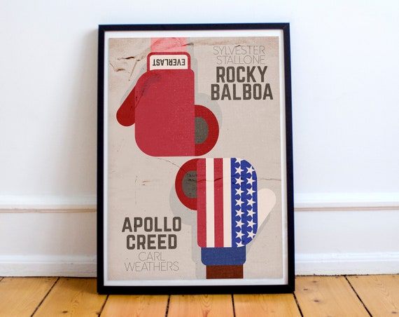 Rocky Balboa Sylvester Stallone Boxing Poster Apollo Creed | Etsy