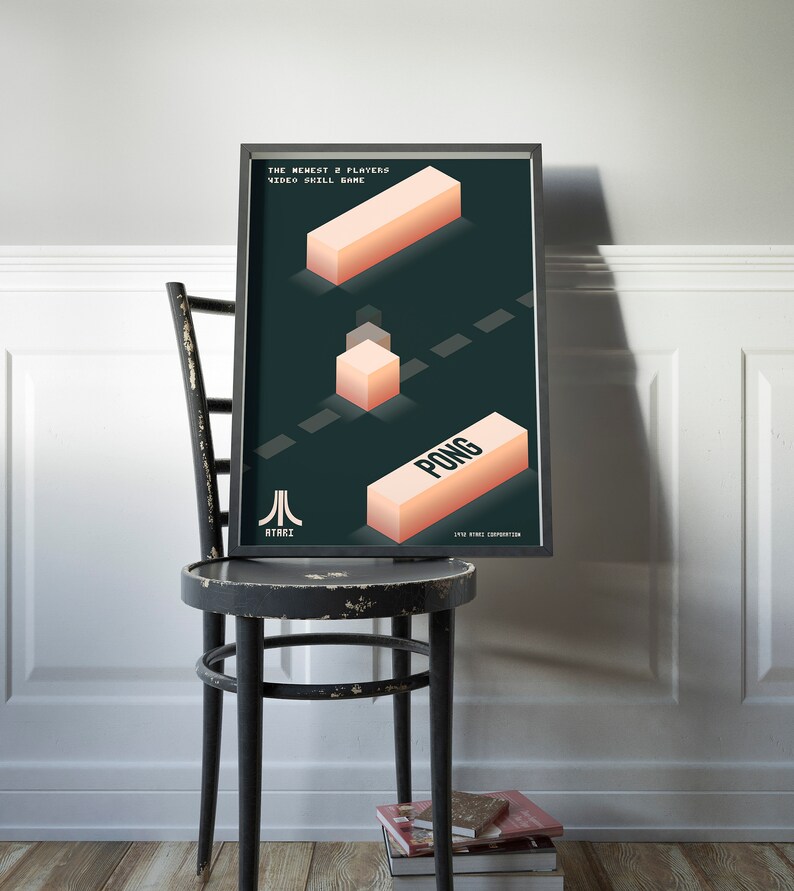 Atari Pong Commodore 64 Retro Gaming Console Old School | Etsy