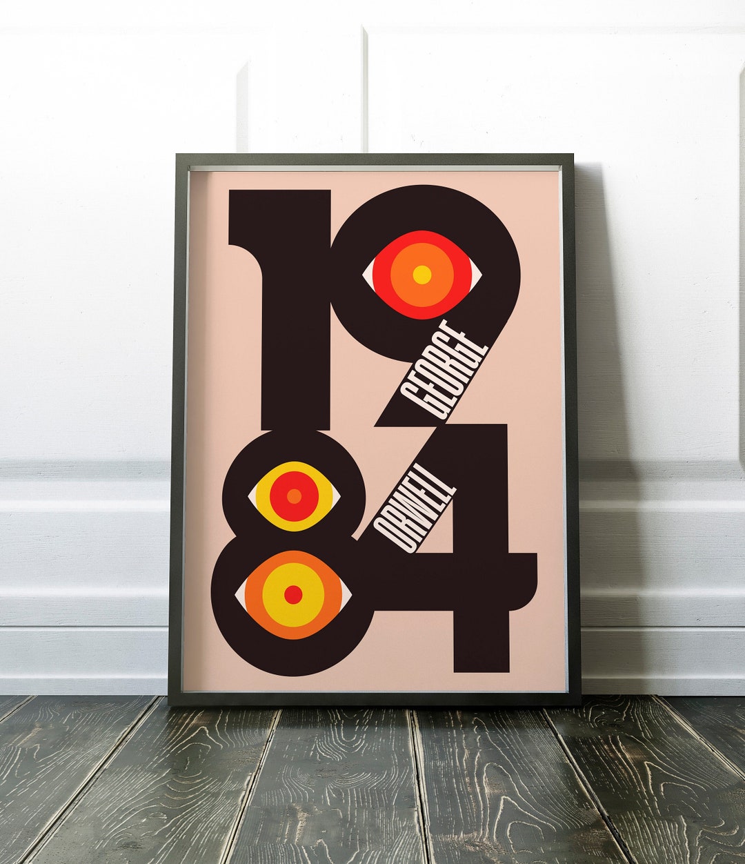 1984 Poster, George Orwell, Book Cover - Etsy