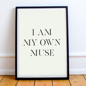 Tom Ford Quote, I Am My Own Muse, Elegant Typography, Minimalist ...