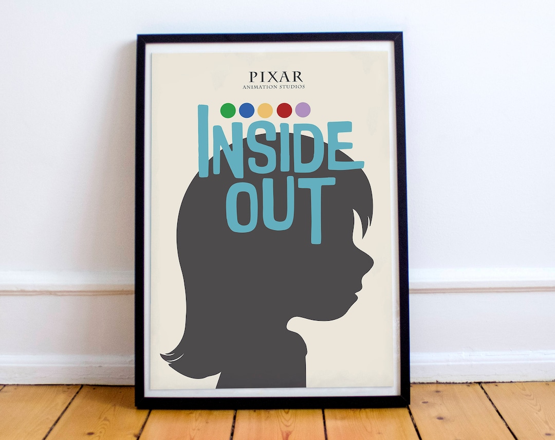 Inside Out, Disney Poster, Animated Film Print, Children Movie, Family ...