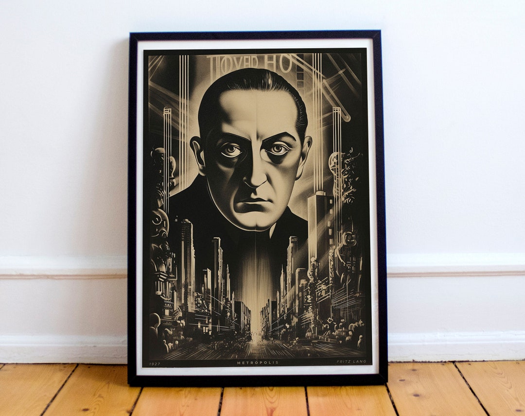 Metropolis, Fritz Lang Movie Poster, Sci-fi, Silent Film Print, German ...