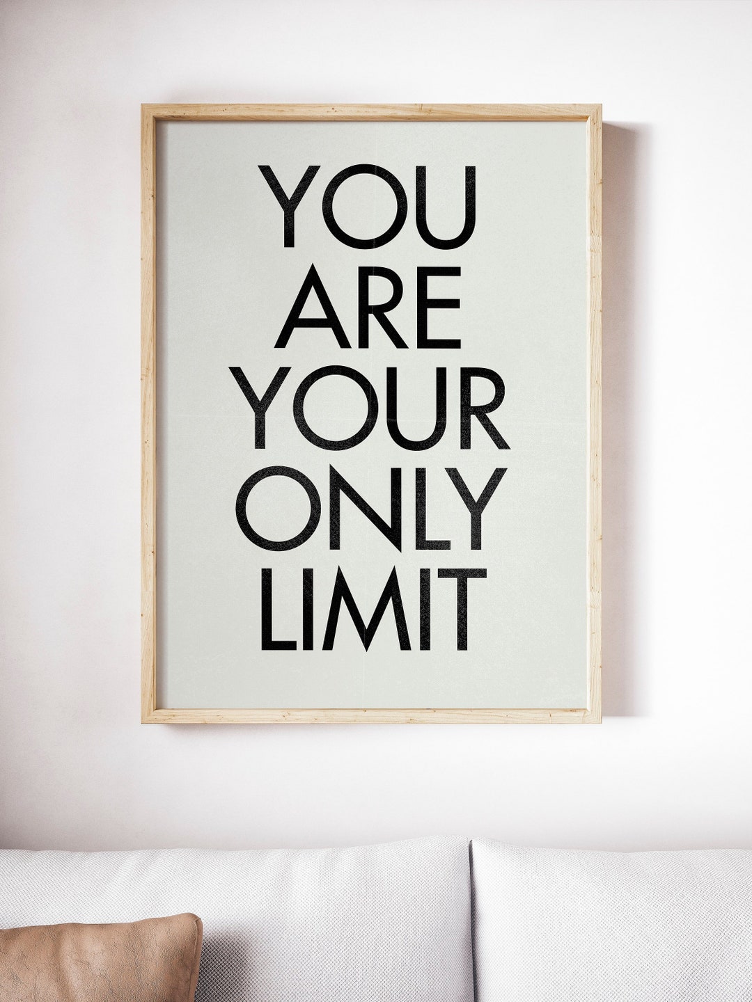 You Are Your Only Limit Inspirational Quote Motivational - Etsy