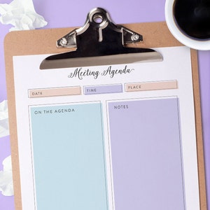 MAMBI Happy Planner Big Happy Planner: Printable smart Meeting | Etsy