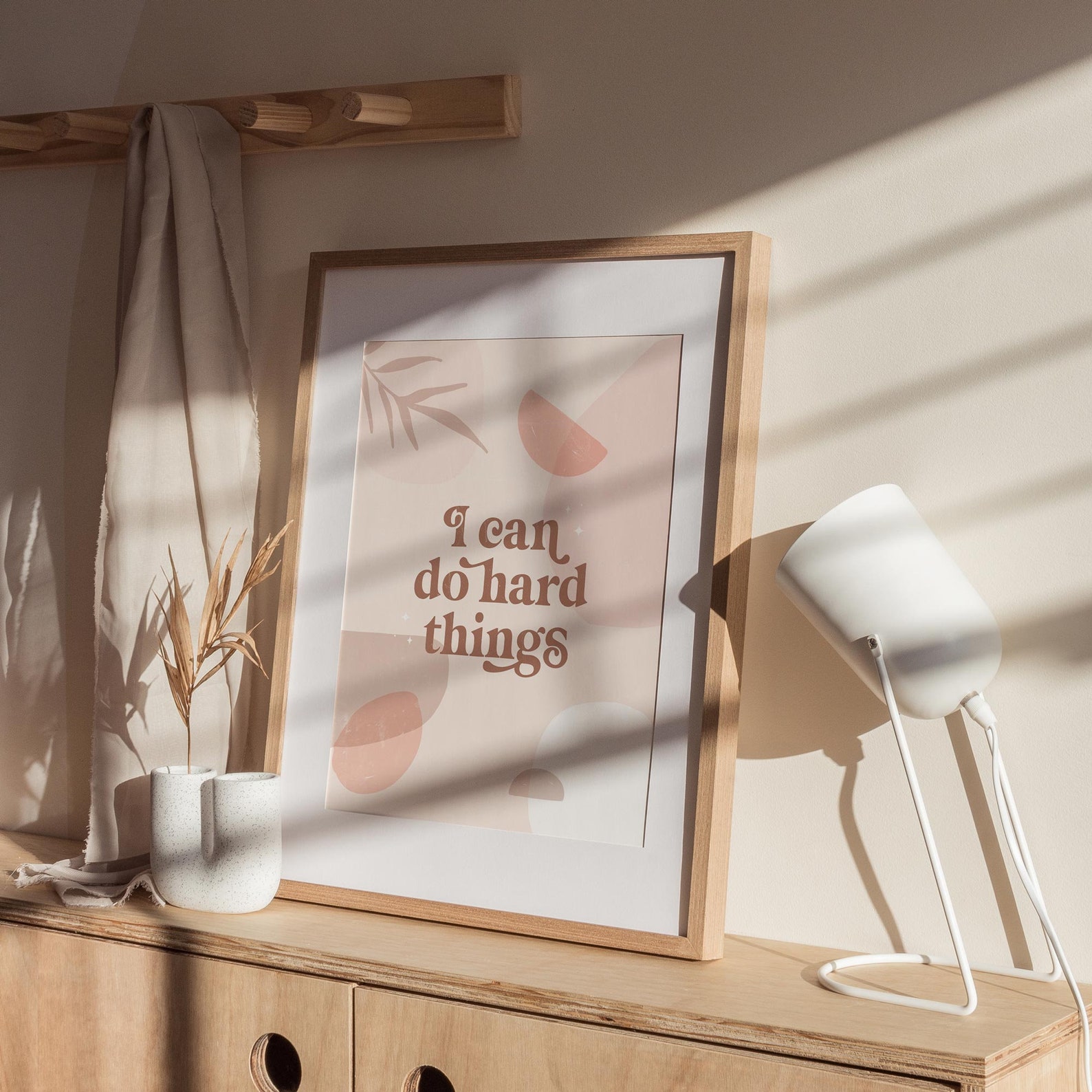 I Can Do Hard Things Poster Boho Printable Wall Art - Etsy