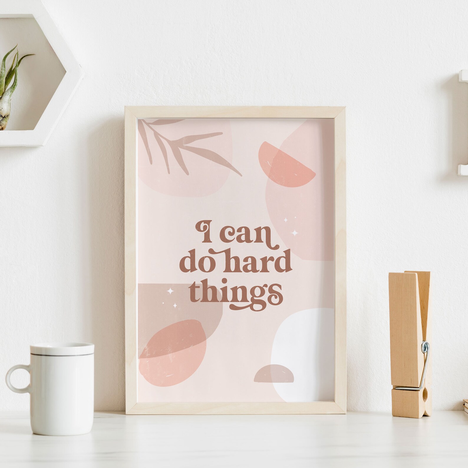 I Can Do Hard Things Poster Boho Printable Wall Art - Etsy