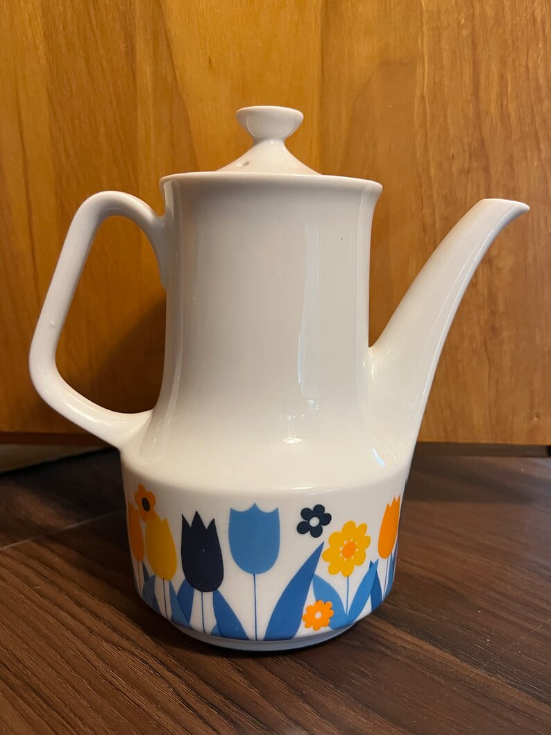 Midcentury Tulip Teapot - Etsy