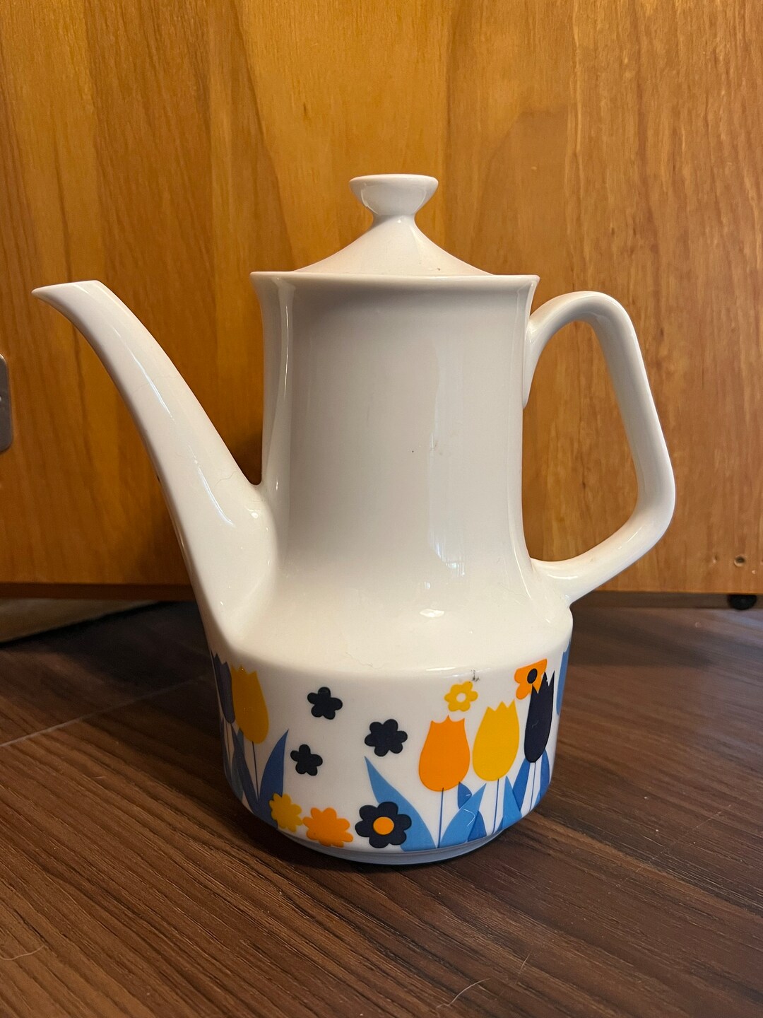 Midcentury Tulip Teapot - Etsy