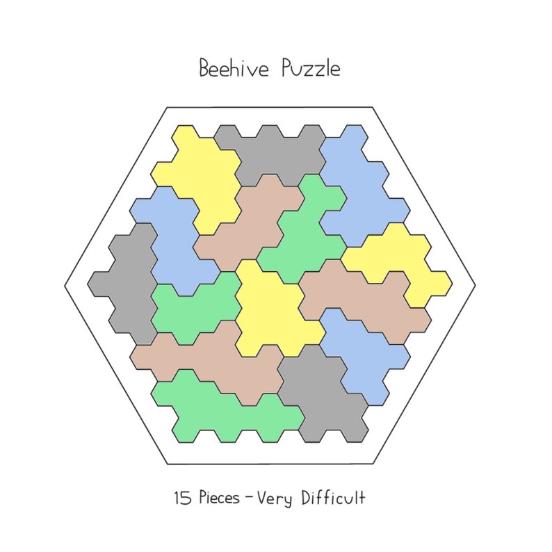 Beehive Wooden Jigsaw Puzzle - Etsy