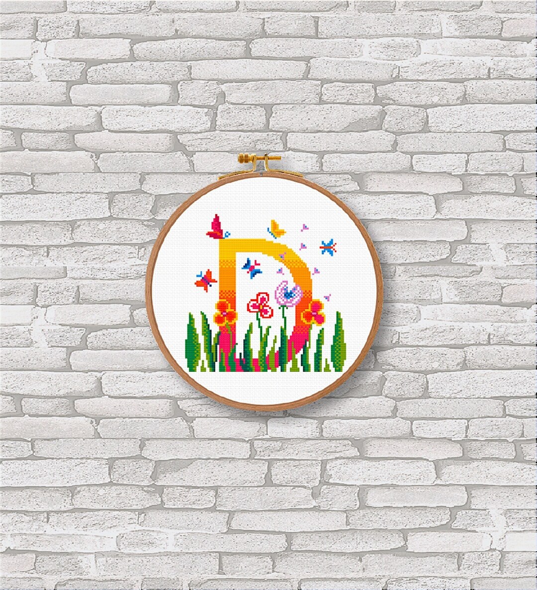 Buy Letter D, Alphabet Nursery, Cross Stitch Patterns, Pdf Chart Cross ...