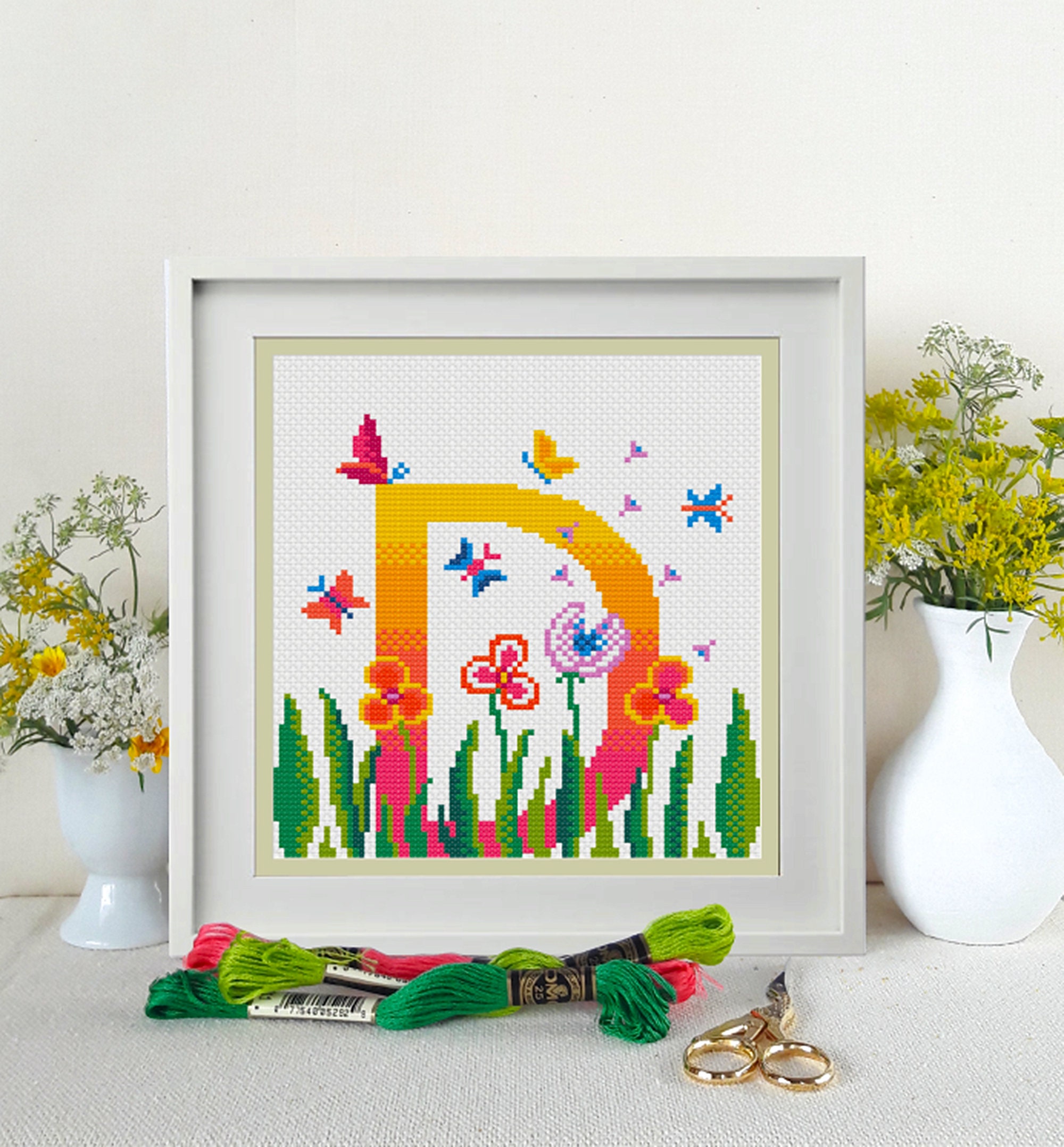 Buy Letter D, Alphabet Nursery, Cross Stitch Patterns, Pdf Chart Cross ...