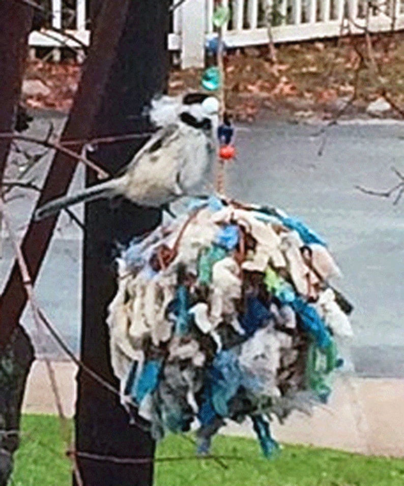 Wild Bird-bird Lover-nesting Ball-large, Cashmere,wool Material - Etsy