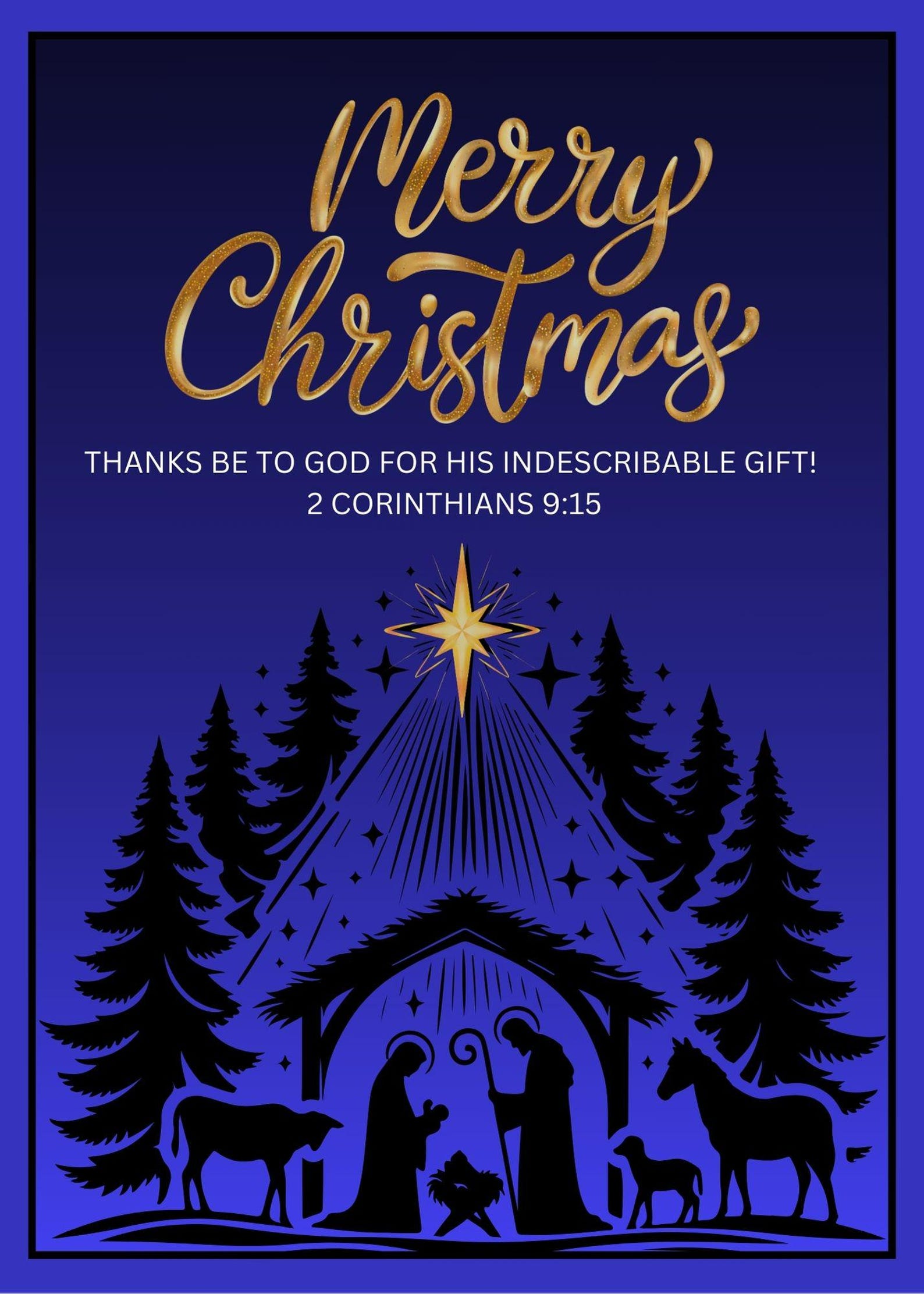 Merry Christmas Greeting Card. Christ is King Christmas Card. Our ...