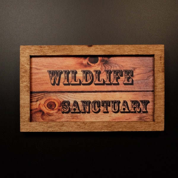 Wildlife Sanctuary Sign - Etsy