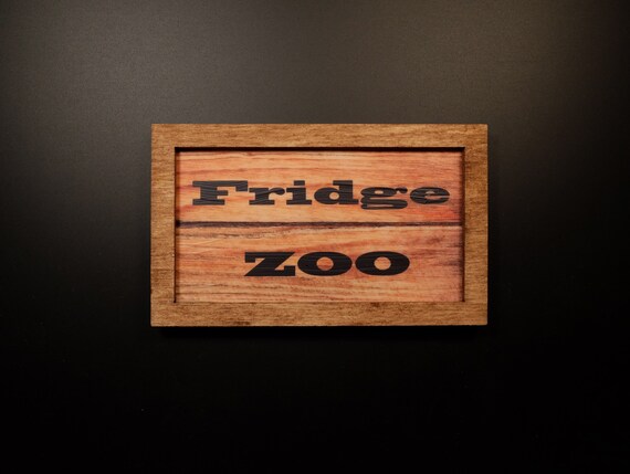 FRIDGE ZOO Magnet: Wood Framed Photo Artwork for Fridge | Etsy