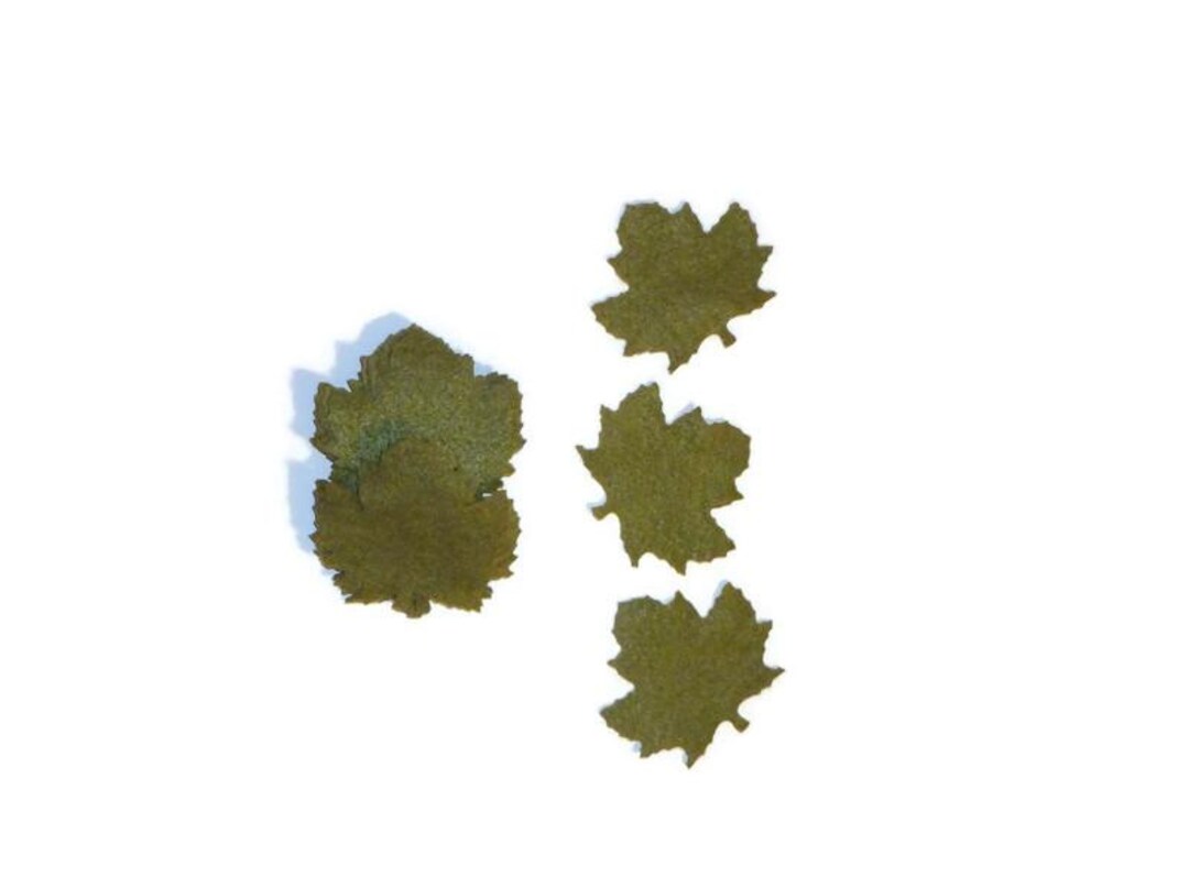 Light Green Maple Leaf Felt Craft Leaves 4 Inch - 25 Count - Etsy